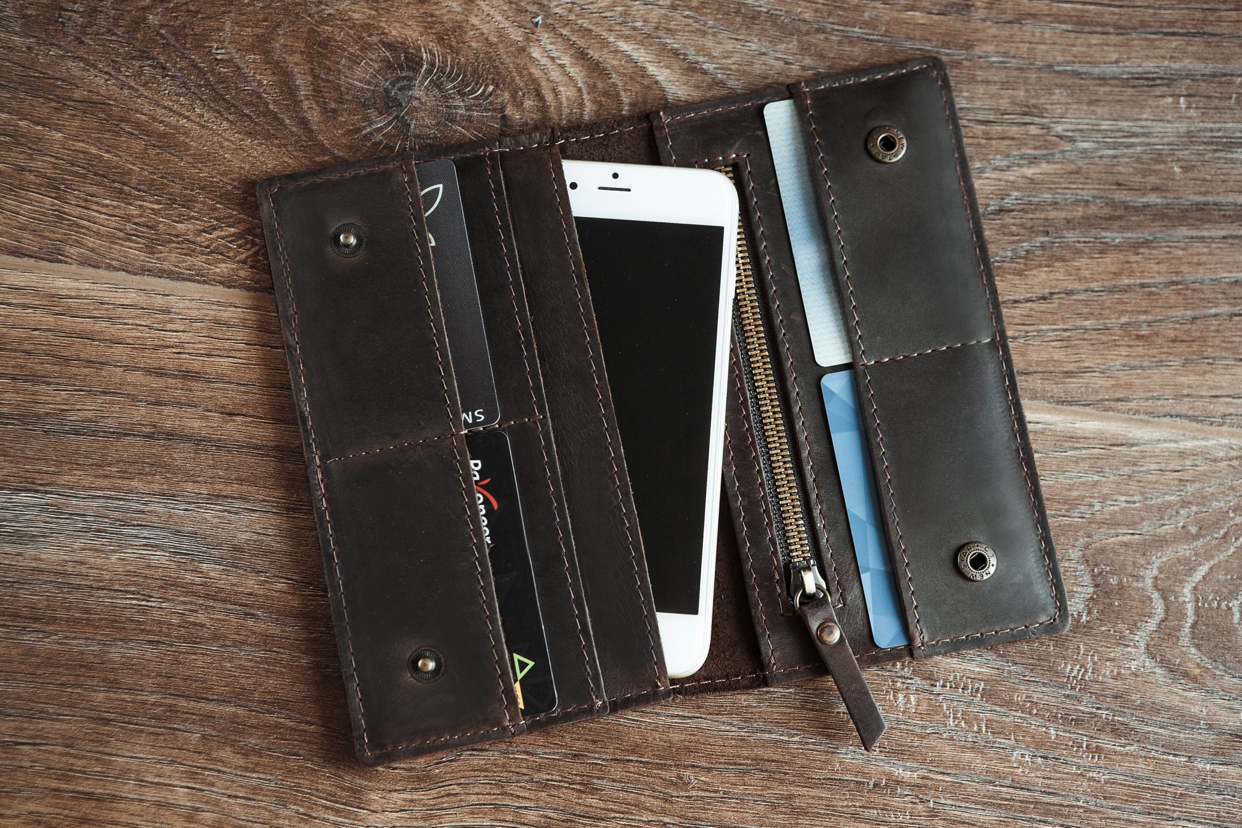 Leather Portmonee Black