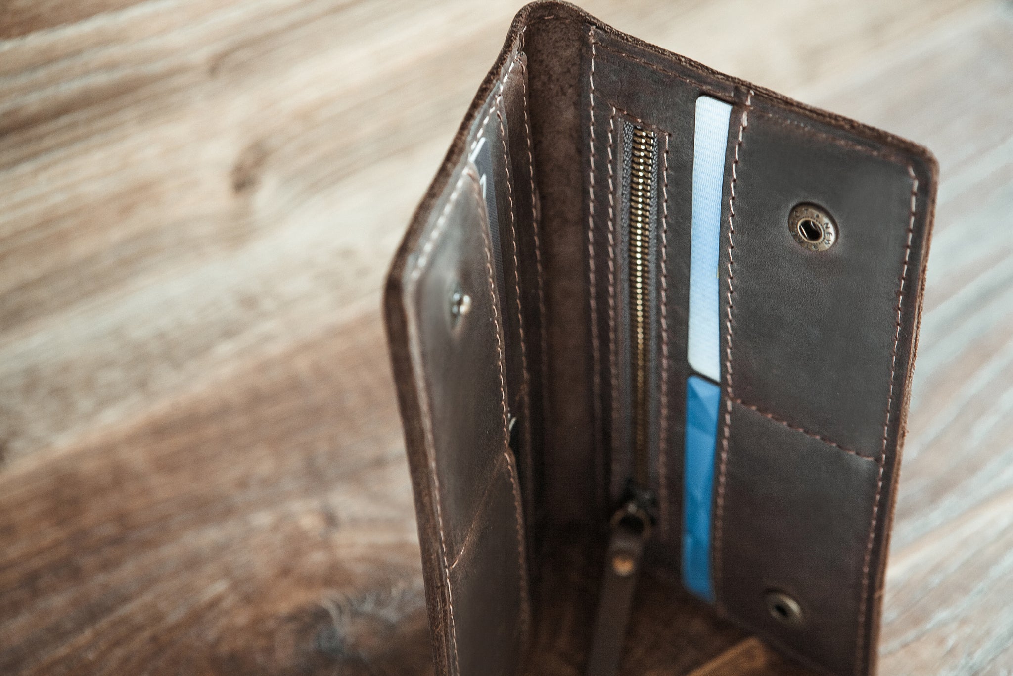 Leather Portmonee Black