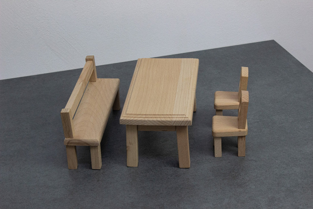 Wooden Miniature Furniture Set